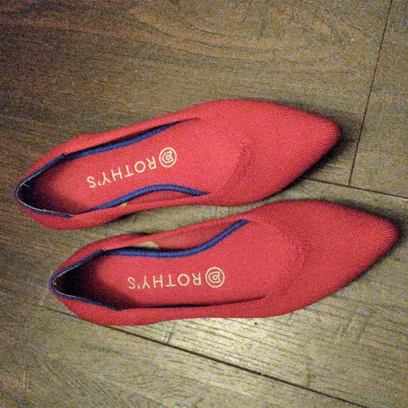 Rothy's | Shoes | Rothys Scarlet Red The Point Flats | Poshmark